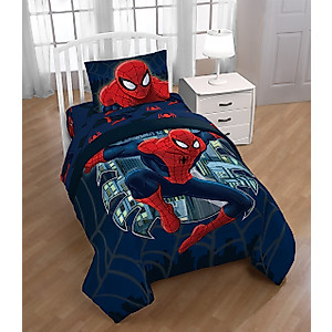 Jay Franco Marvel Spiderman 'Saving The Day' Microfiber 3 Piece Twin Sheet Set