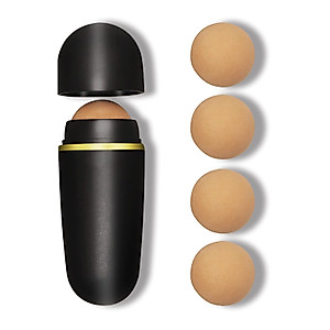 Lazzybeauty Oil Absorbing Volcanic Roller, 5PCS Volcanic Rolling Balls for Face, Volcanic Stone Face Roller, Portable Reusable Oil Control On the Go, Instant Results Remove Excess Shine for Oily Skin