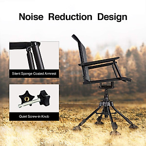 TIDEWE Hunting Blind See Through with Carrying Bag & Hunting Chair with Seat Cover