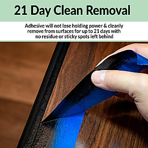 Reli. Painter's Tape, Blue | 8 Rolls Bulk | 1" x 55 Yards Per Roll (440 Yards Total) | Blue Tape/Painters Tape 1 Inch Wide | Paint Tape for Walls, Glass, Wood Trim, Multi-Surface | Painting/Masking