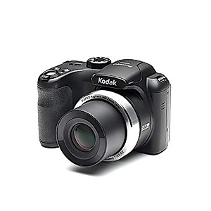 KODAK PIXPRO AZ252 Astro Zoom Digital Camera (Black) Bundle with 32GB Card, Case, Koah Nostrand Avenue Gadget Bag with Accessory Kit and Rechargeable Batteries