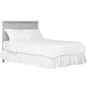 Dream on Me Red Wood 4-in-1 Convertible Crib in Pebble Grey, Greenguard Gold Certified, JPMA Certified, 3 Mattress Height Settings, Built of New Zealand Pinewood