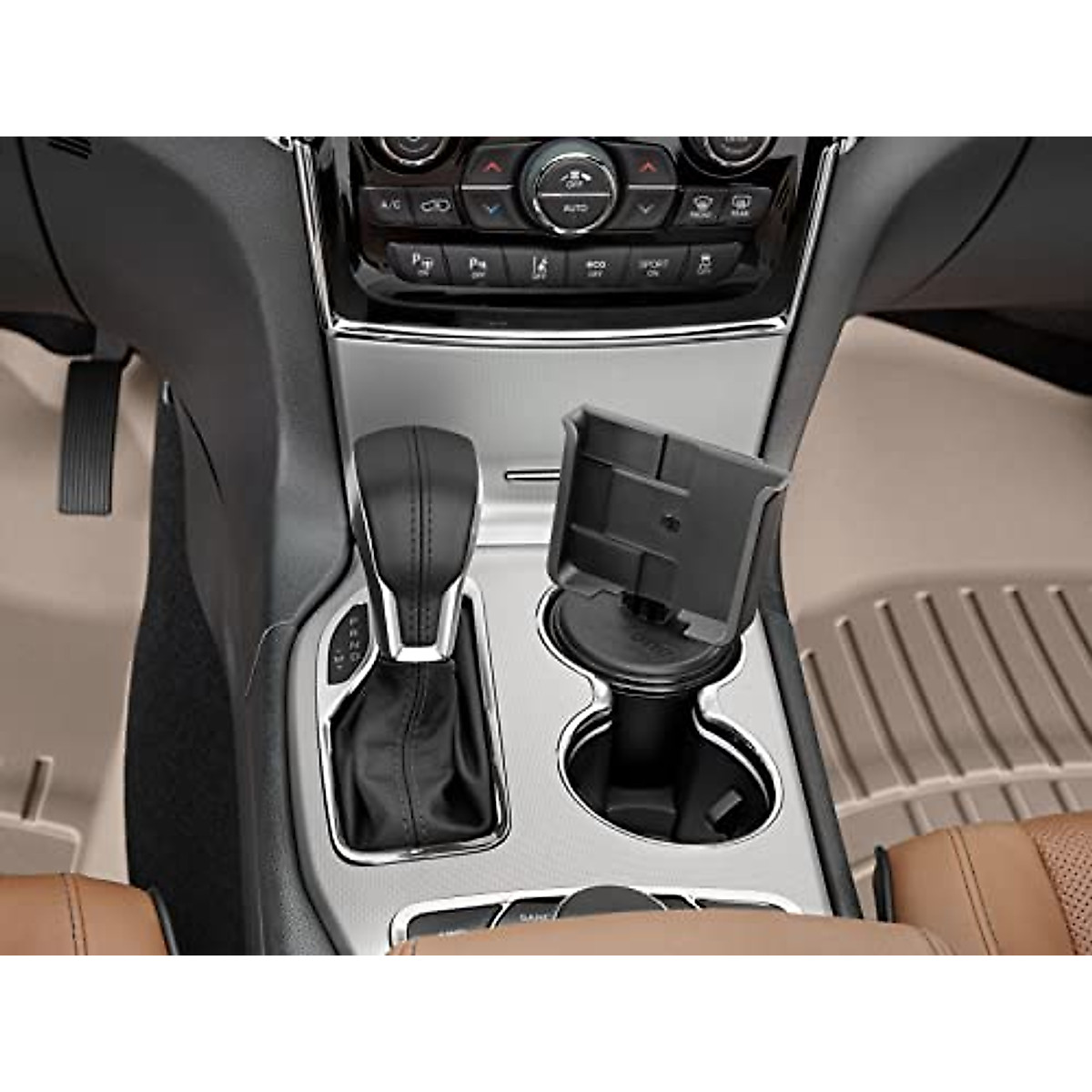 WeatherTech CupFone XL, Universal Cup Holder for Car, Phone Mount Automobile Cradle with Black Plastic Knobs