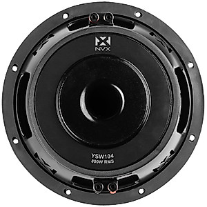 NVX VSW84V2 8" 500 Watt Peak (250W RMS) Dual 4-ohm VS-Series Version 2 Car Subwoofer