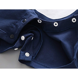 stylesilove Adorable Unisex Baby Boy and Girl Short Sleeve Cotton Romper (59/3-6 Months, Grey)