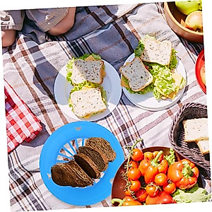 Healeved 20 Pcs grill plate paper plates bulk heavy duty paper plates foam plates Picnic Plate Holder paper plate holders reusable Camping Paper Plate tray food Accessories re-usable