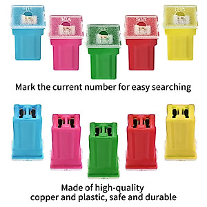 MuHize Shaped Assorted Fuses - Upgraded Tall/Standard Profile Automotive Box Shaped Fuse Kit, Fuse Female Assortment 20A 30A 40A 50A 60A (Each 6) for Ford Chevy, Cars and SUVs