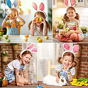 Easter Tattoos Stickers for Kids (231pcs) for Hand Body Face Temporary Tattoo Easter Bunny Decorations, Easter Basket, Easter Eggs Activity (Easter Bunny Eggs Decorations)