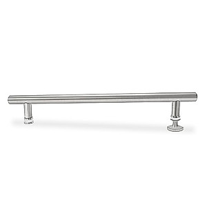 CKB 15 3/4" Glass Door Handle, Glass Door Pull Handle Compatible with 1/4" to 1/2" Glass Thickness, Brushed Nickel with 304 Stainless Steel