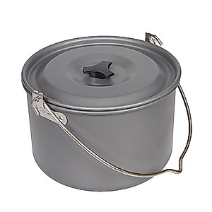 MyLifeUNIT Camping Pot Cookware, Portable Cooking Pot for Outdoor Camping Hiking, 5-Quart