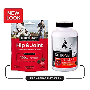 Nutri-Vet Hip & Joint Regular Strength Soft Chew for Dogs, 5.3 OZ, 60-Count