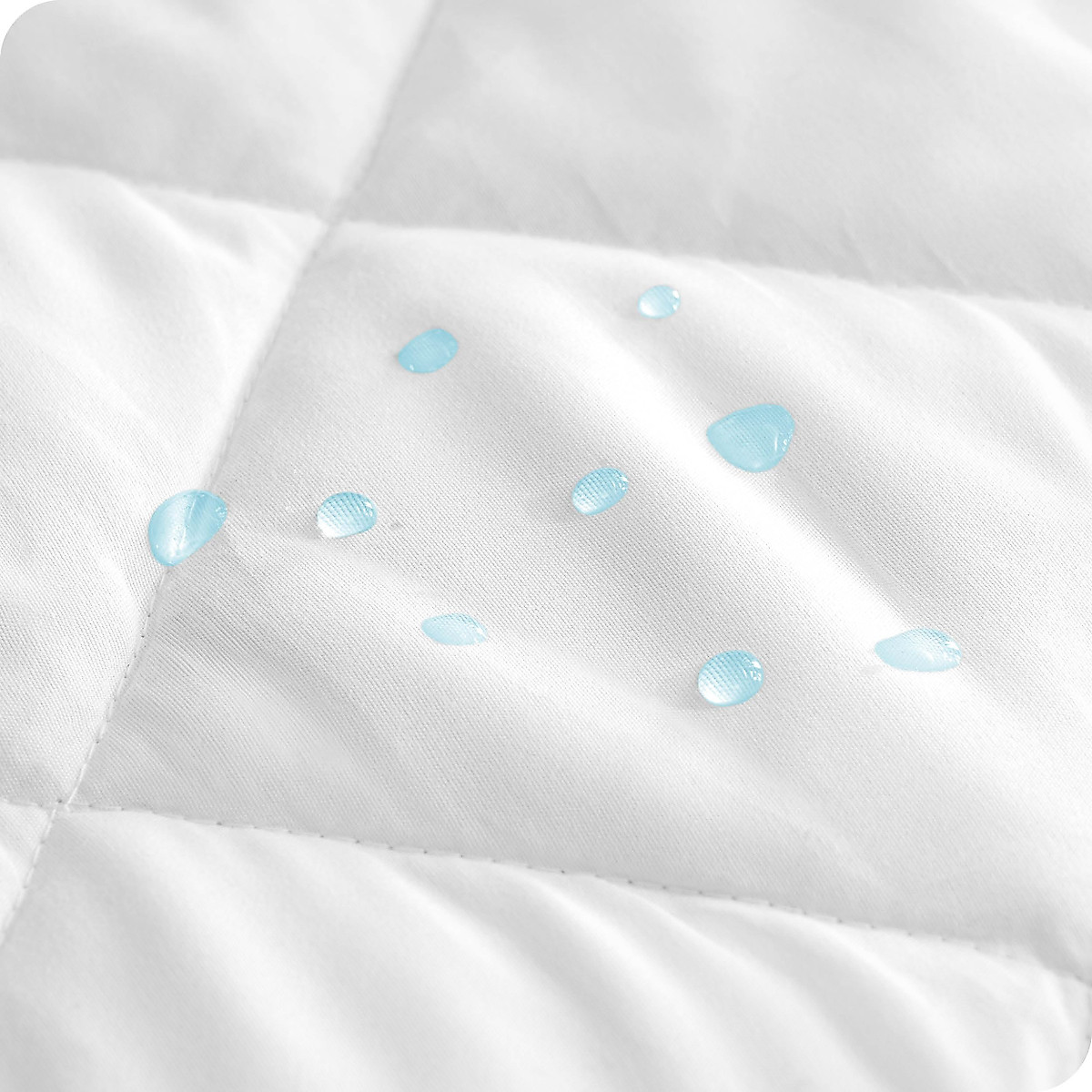 Bare Home Waterproof Quilted Mattress Pad (Full) - Cooling Mattress Topper - Protects Against Spills - Easily Washable - Elastic Fitted Mattress Cover - Stretch-to-Fit up to 15 Inches Deep (Full)