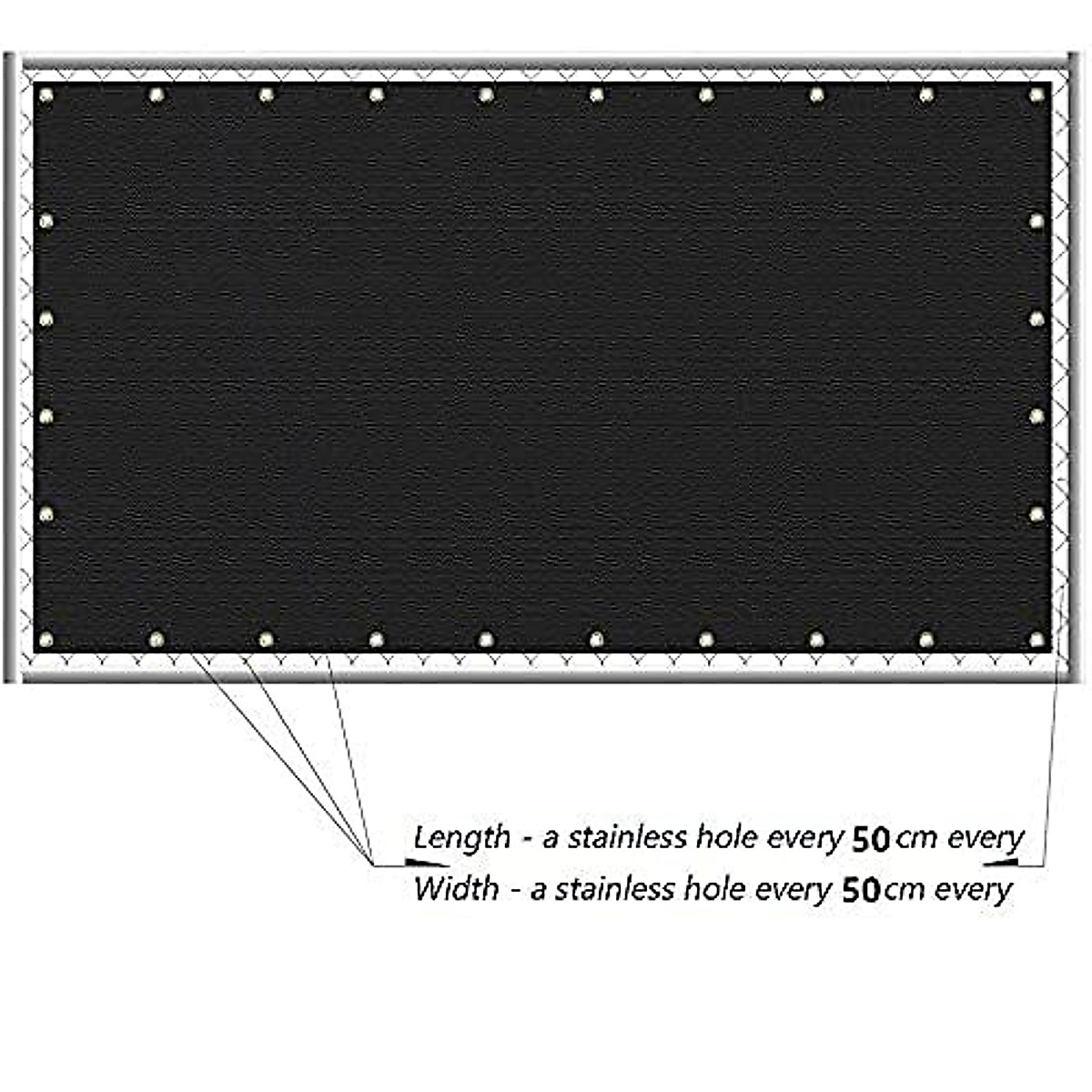 MGCD Balcony Privacy Screen, Height 1M Privacy Protective Balcony Fence, Breathable HDPE Shade Net for Outdoor Backyard Patio (Size : 1x4m)