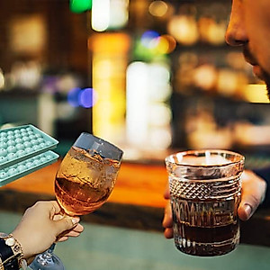 Small Circle Ice Cube Trays, Mini Ice Cube Trays for Freezer With Lid, 0.67in X 99PCS Easy Release Sphere Ice Molds, Making Mini Circle Ice Chilling Whiskey Cocktail Juice Coffee Pudding