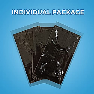 CCW Black Masks, 3 Layer Filter Protection 50 pcs Black Crowded Places with Elastic Earloop Masks,Individually Wrapped Disposable Face Masks for Adult Men Women