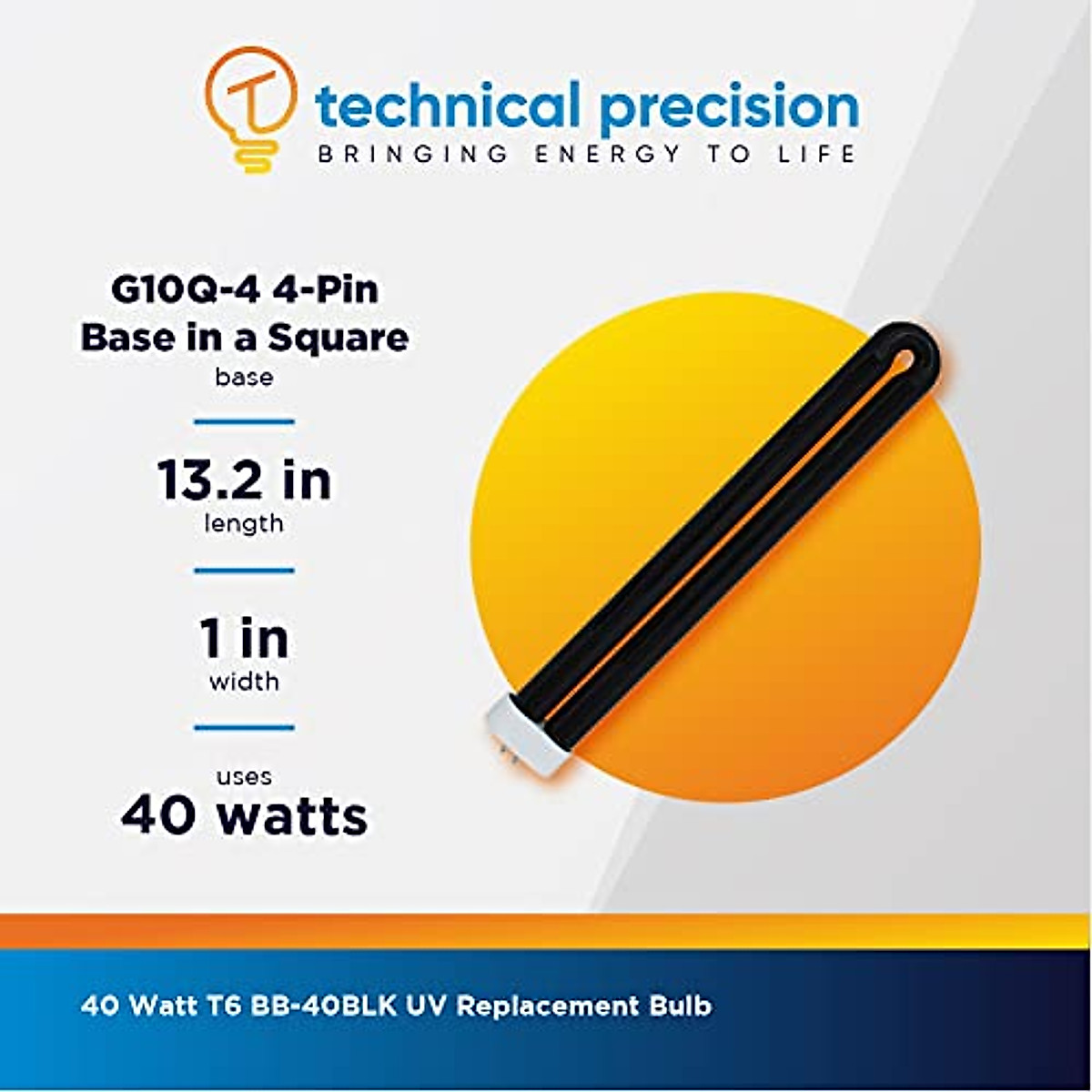 Technical Precision Replacement for Black Flag BB-40BLK Light Bulb