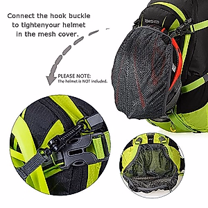 TOMSHOO Cycling Backpack, 20L Lightweight Daypack-Waterproof backpack, Hiking Travel Backpack with Rain Cover Helmet Cover