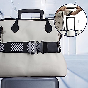 Travel Belt for Luggage - Stylish & Adjustable Add a Bag Luggage Strap for Carry On Bag - Airport Travel Accessories for Women & Men (Rocket)