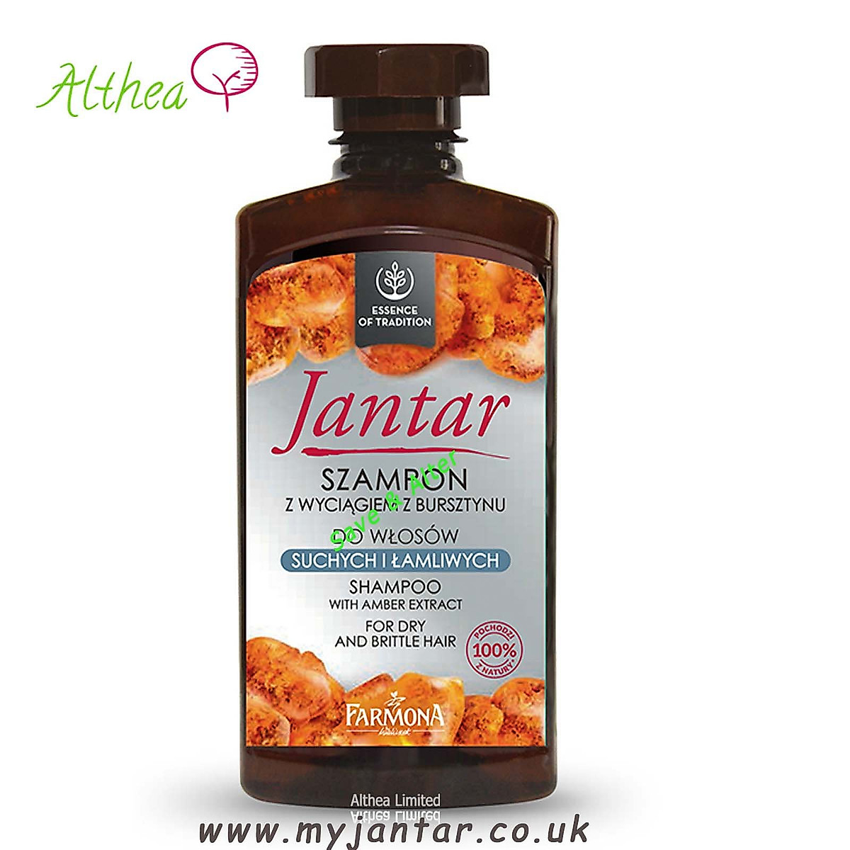 Farmona Jantar Mist Spray Conditioner Amber Extract for Dry Brittle Hair 200ml