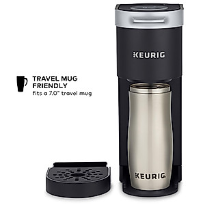 Keurig K-Mini Coffee Maker, Single Serve K-Cup Pod Coffee Brewer, 6 to 12 oz. Brew Sizes, Black