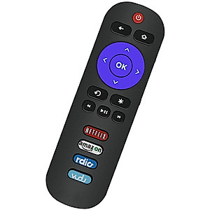 RC280 RC282 Universal Replacement for TCL-ROKU-TV-Remote, Compatible with Roku Westinghouse, Philips, ONN, Hitachi, Element, Haier, LG, Sanyo, JVC TVs