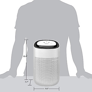 Tenergy Sorbi 1000ml Air Dehumidifier w/Air Purifying Function, True HEPA Filter, Auto Shutoff, Touch Control Adjustable Air Speed, Ultra-Quiet, Ideal for Closets and Bathrooms
