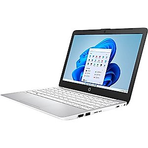 HP Stream 11.6-inch HD Non-Touch, 64GB eMMC, Intel Celeron N4020 Laptop (4GB RAM, Intel UHD 600 Graphics, SD Card Reader, 14 Hour Battery, Windows 11 Home S) Diamond White, 11-ak0013dx (Renewed)