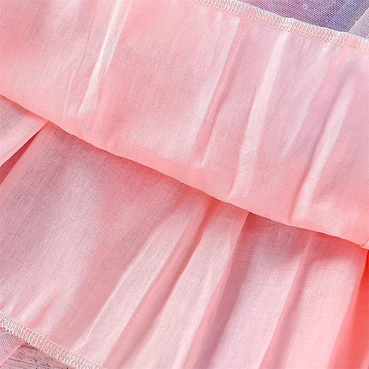 Baby Girls Tutu Dress Toddler Infant Sleeveless Layered Princess Tulle Dress Summer Beach Wedding Party Dresse (Multicolor, 4-5T)