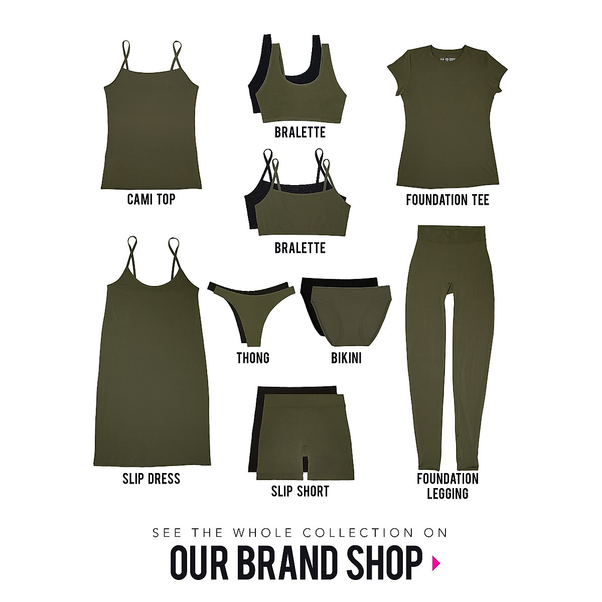 Smart & Sexy Women's Naked, Olive Night, S/M