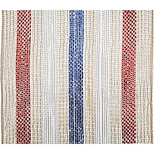 9.5" Natural Jute Mesh by Celebrate It Red, White & Blue