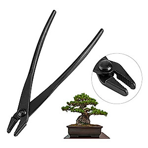 Bonsai Pliers, 200mm Black Manganese Steel Alloy Branch Pliers Bonsai Wire Plier with Round End for Safe Use Gardening Tool Bonsai Tools