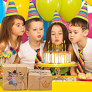 Moretoes 50pcs 4x4x2.5 Inches Brown Bakery Boxes with Window Cookie Boxes Kraft Paper Treat Boxes for Pastries, Small Cakes Box