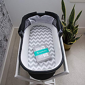 Bassinet Sheets for Baby Girl & Baby Boy | Nursery Bedding Mattress Cover & Changing Pad Cover | Universal Size Fitted Sheet for Bassinet for Baby & Mattress Pad | Ultra-Soft Cotton Fabric 2-Pack Set