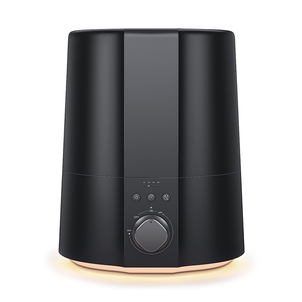 Air Humidifiers for Home, 2.5L Small Cool Mist Humidifiers for 30H Humidifying, Mini Quiet Ultrasonic Air Humidifiers for Baby, Plants, Bed Room, Night Light, Easy to Clean, 4 Timing, Auto Shut-Off Humidifiers (Black)