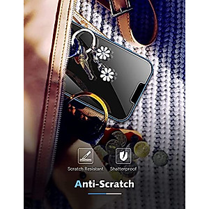 LK 3 Pack iPhone 13 Screen Protector with 3 Pack Camera Lens Protector, Easy Install, HD Clarity, Touch Sensitive, 9H Hardness Tempered Glass for iPhone 13 6.1 Inch - Case Friendly