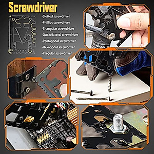 Wallet Multitool Card Bike Quick Repair Home Improvement Tools Key Chain Wallet Tools, Stocking Stuffers Christmas Birthday Gifts for Dad Father Boyfriend Husband Him