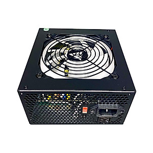 Apevia ATX-SR700W Spirit ATX Power Supply with Auto-Thermally Controlled 120mm White LED Fan, 115/230V Switch, All Protections
