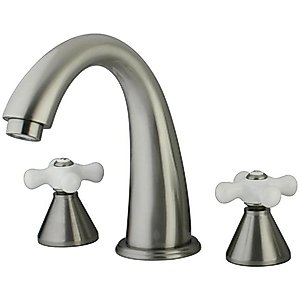 Elements of Design ES2368PX Los Angeles Two Handle Roman Tub Filler, Satin Nickel