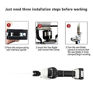 NEWONE 12V Reciprocating Saw,Cordless Reciprocating Saw with 1/2 inch stroke length,2A Battery & 2 Saw Blades,0-3000RPM for Wood, Metal, PVC Pipe Cutting,Smart Charger and USB Power Source