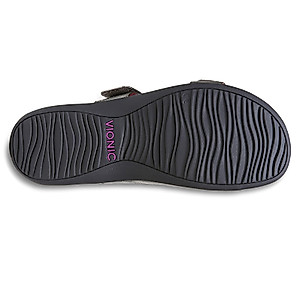 Vionic Nakia Women's Adjustable Slide Orthotic Sandals Pewter - 7.5 Wide
