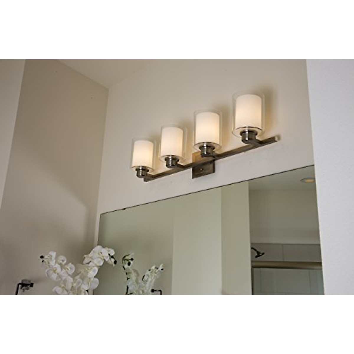 Design House 556175 Oslo 5 Light Vanity Light, Satin Nickel