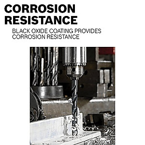 BOSCH BL2731 1-Piece 1/16 In. x 12 In. Extra Length Aircraft Black Oxide Drill Bit for Applications in Light-Gauge Metal, Wood, Plastic
