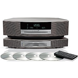 Bose Wave Music System with Multi-CD Changer - Titanium Silver, Compatible with Alexa Amazon Echo
