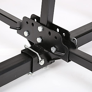 HECASA Universal 4 Bike Platform Carrier Mount Rack Compatible with Sport Truck SUV w/2" Hitch Receiver 200 Lbs Easily Foldable Sturdy