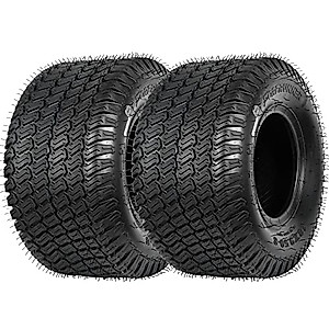 WEIZE 18X9.50-8 Lawn Mower Tire, 18X9.5-8 Tractor Turf Tire, 4 ply Tubeless, 1040lbs Capacity, Set of 2