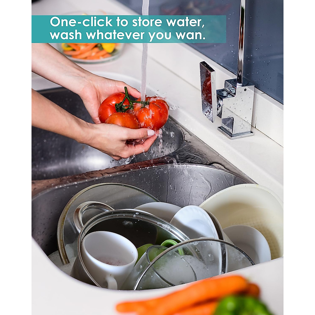 Drifop 3 in 1 Kitchen Sink Stopper and Strainer Combo, Pop Up Stainless Steel Kitchen Drain Strainer, Anti-Clogging Sink Strainer Basket with Handle for Standard 3-1/2 inch Drain, 1Pack