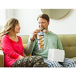 4 Pairs Animal Paw Socks Unisex 3D Print Cat Dog Tiger Novelty Stockings for Women Men White Elephant Gag Gifts Prank Christmas Party Favors