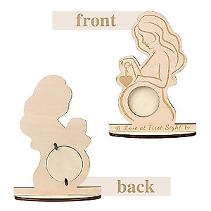 Baby’s First Photo Ultrasound Sonogram Wood Picture Frame Baby bump Expectant mother photo Love at First Sight display Keepsake (Style 1)