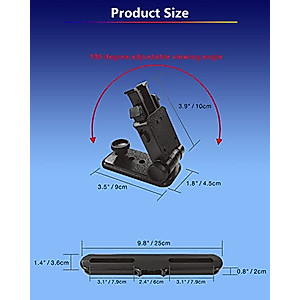 UEME Car Headrest Mounts, Angle Adjustable Headrest Dual Screen DVD Player Mount Holders, 2 Mounting Brackets WONNIE/FANGOR/Sylvania Dual Screen DVD Players