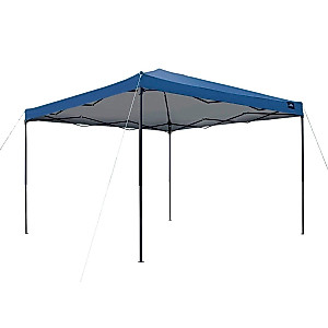 Monoprice 10 x 10 Feet Pop Up Canopy - Navy Blue, 500D Polyester Canopy Cover, UPF50+, Waterproof, for Backyard BBQs, Camping, Tailgate, Sporting Events, Beach - Pure Outdoor Collection, Large
